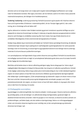 Fagrapport Matematik Afleveret | PDF