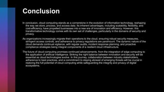 Internet of things about cloud computing | PPT