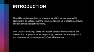 Internet of things about cloud computing | PPT