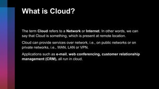 Internet of things about cloud computing | PPT