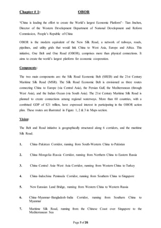 CPEC: OBOR (One Belt One Road) | DOCX