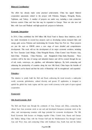 CPEC: OBOR (One Belt One Road) | DOCX