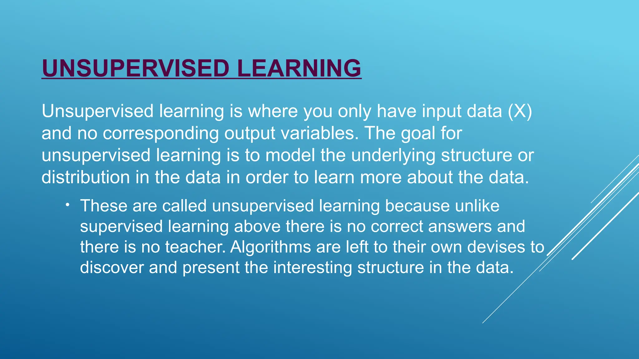 supervised and unsupervised machine learning, types of machine learning | PPTX