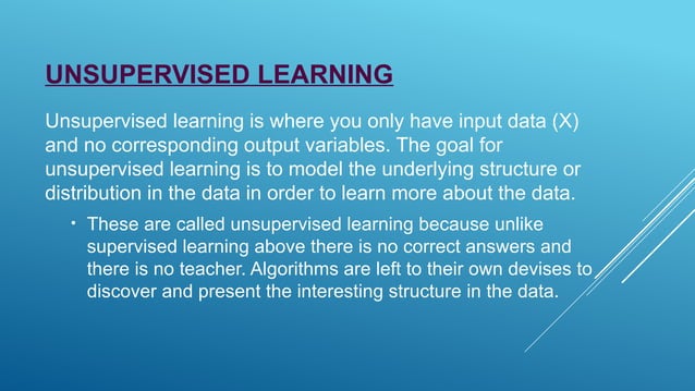 supervised and unsupervised machine learning, types of machine learning ...