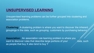 supervised and unsupervised machine learning, types of machine learning ...