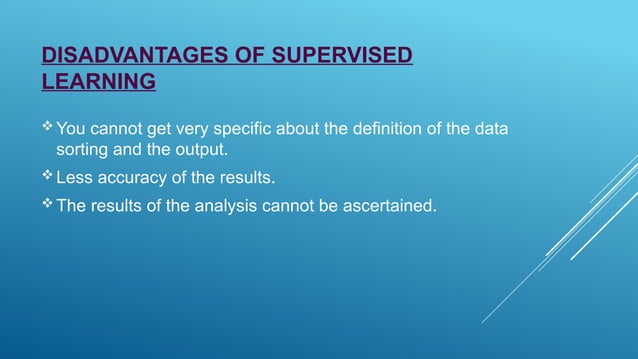 supervised and unsupervised machine learning, types of machine learning | PPT