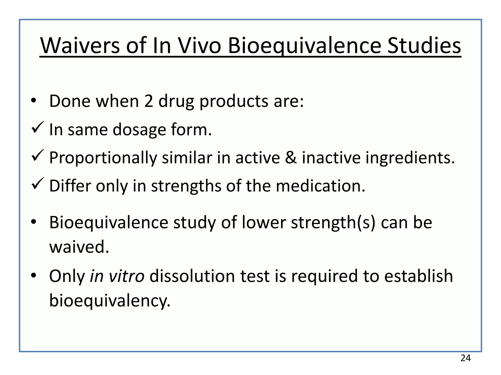 Bioequivalence Studies | PPTX