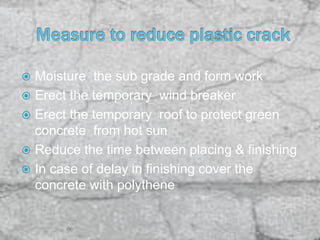 Fahad types and causes of cracks in concrete structures | PPTX
