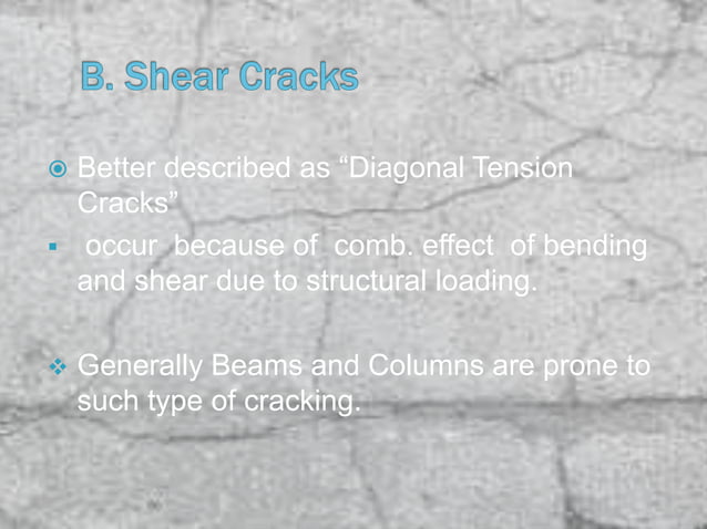 Fahad types and causes of cracks in concrete structures | PPT