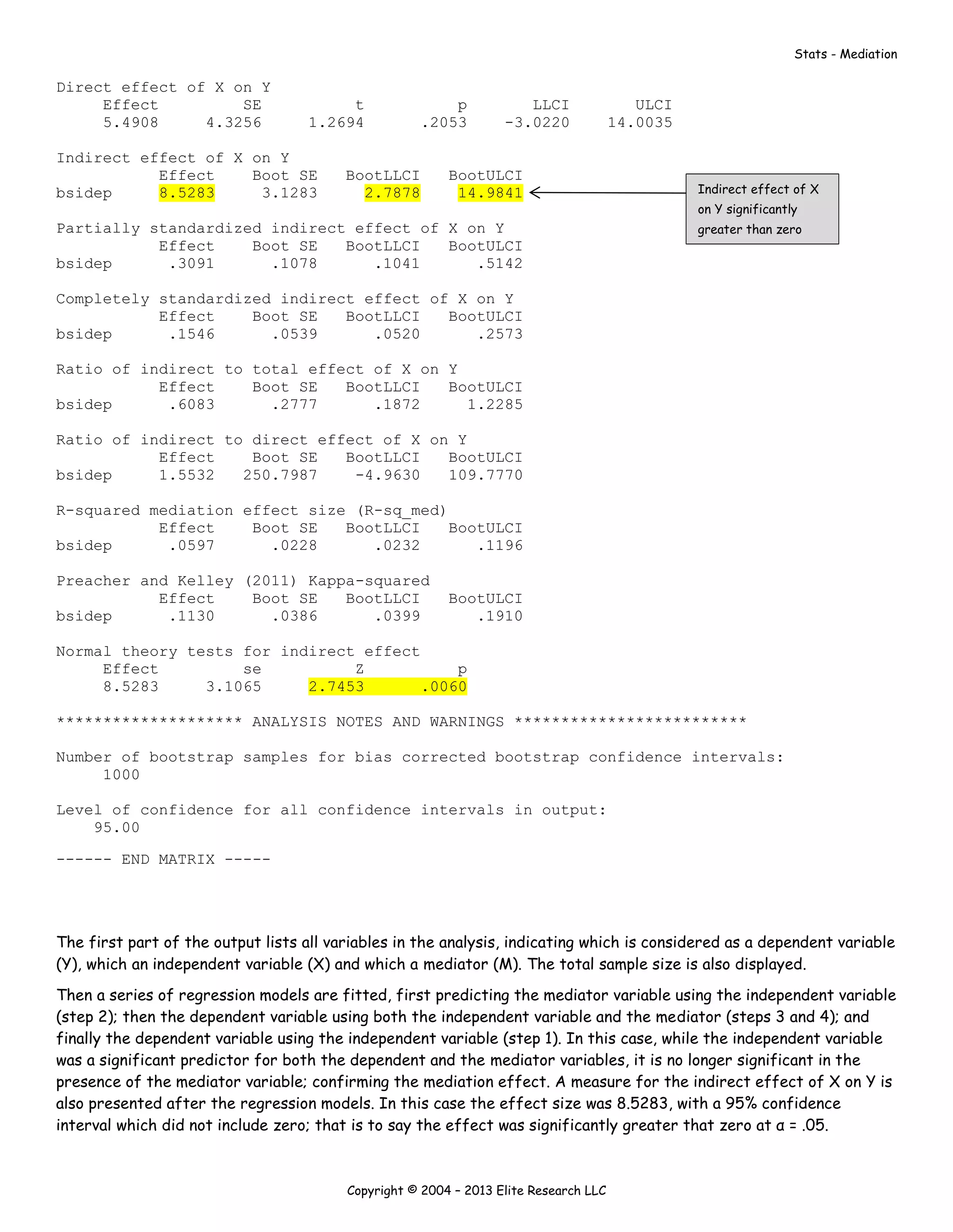 Moderation and Meditation conducting in SPSS | PDF