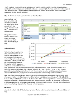 Moderation and Meditation conducting in SPSS | PDF