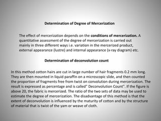 Presentation on Textile Mercerizing | PPT