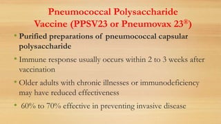 Pneumococcal and Influenza vaccine guideline | PPT