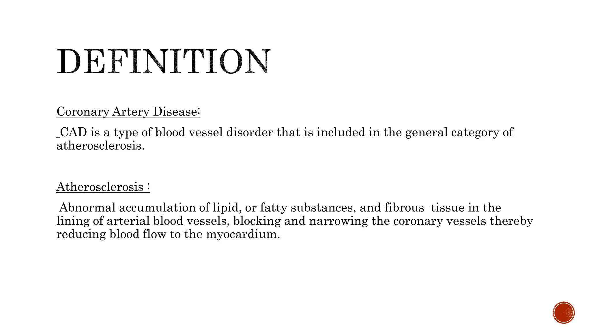 Coronary Artery disease (Medical surgical | PPTX