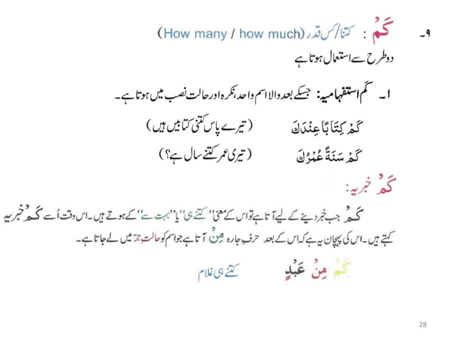 Fahmul quran lect_20 (فعل ماضی سے مضارع +منفی + سوالیہ بنانا) | PPSX
