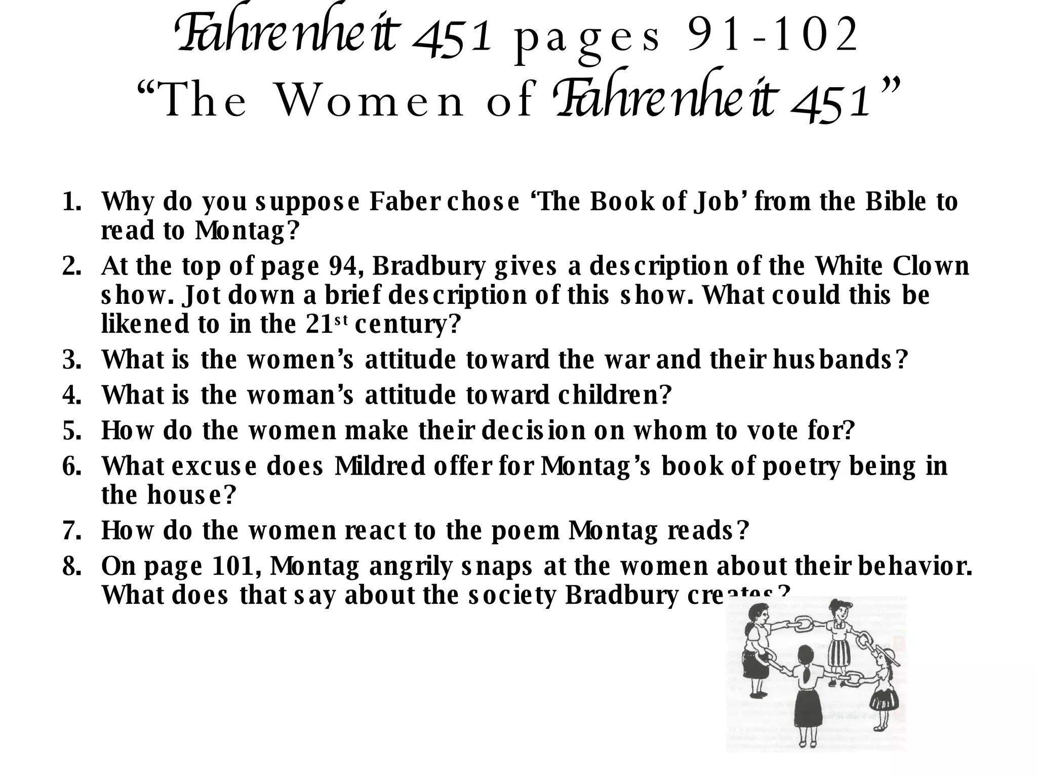 Fahrenheit 451 Part Ii Questions 97 2003 | PPT