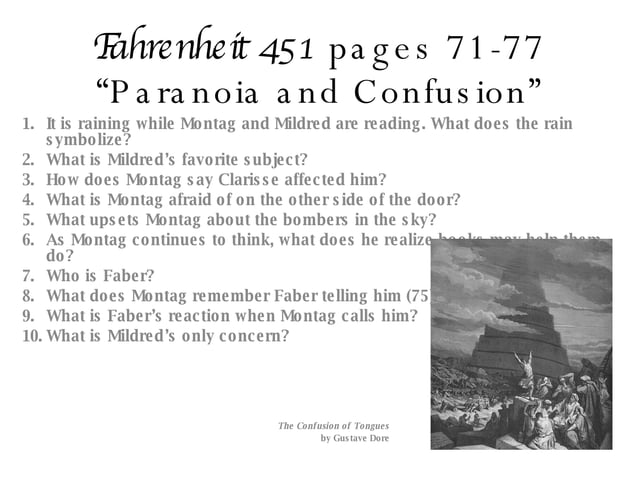 Fahrenheit 451 Part Ii Questions 97 2003 | PPT