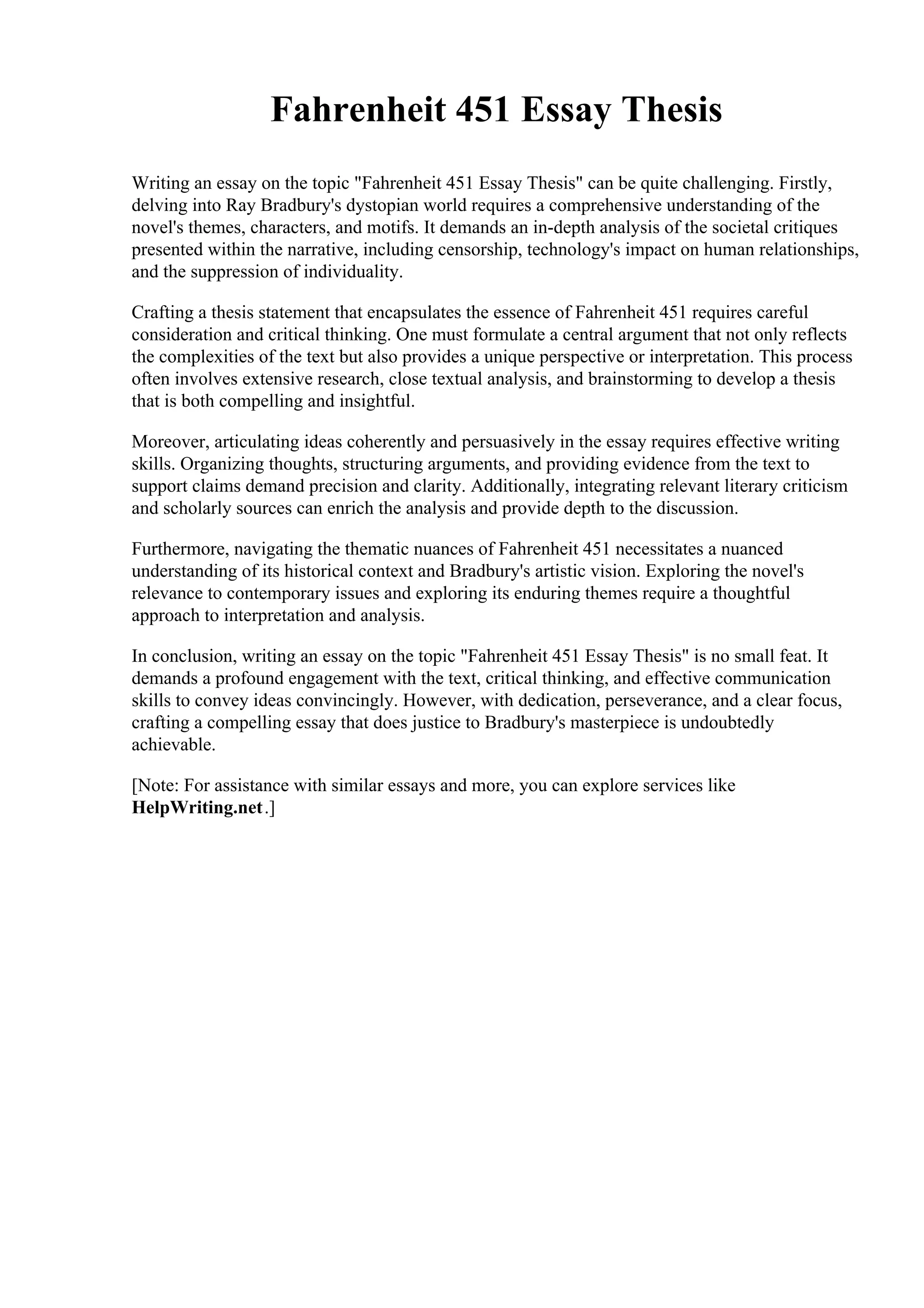 Fahrenheit 451 Essay Thesis.pdf