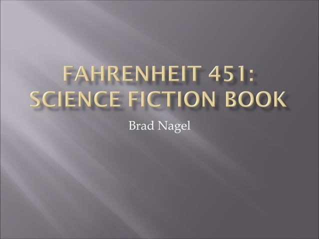 Fahrenheit 451 Sci Fi | PPT