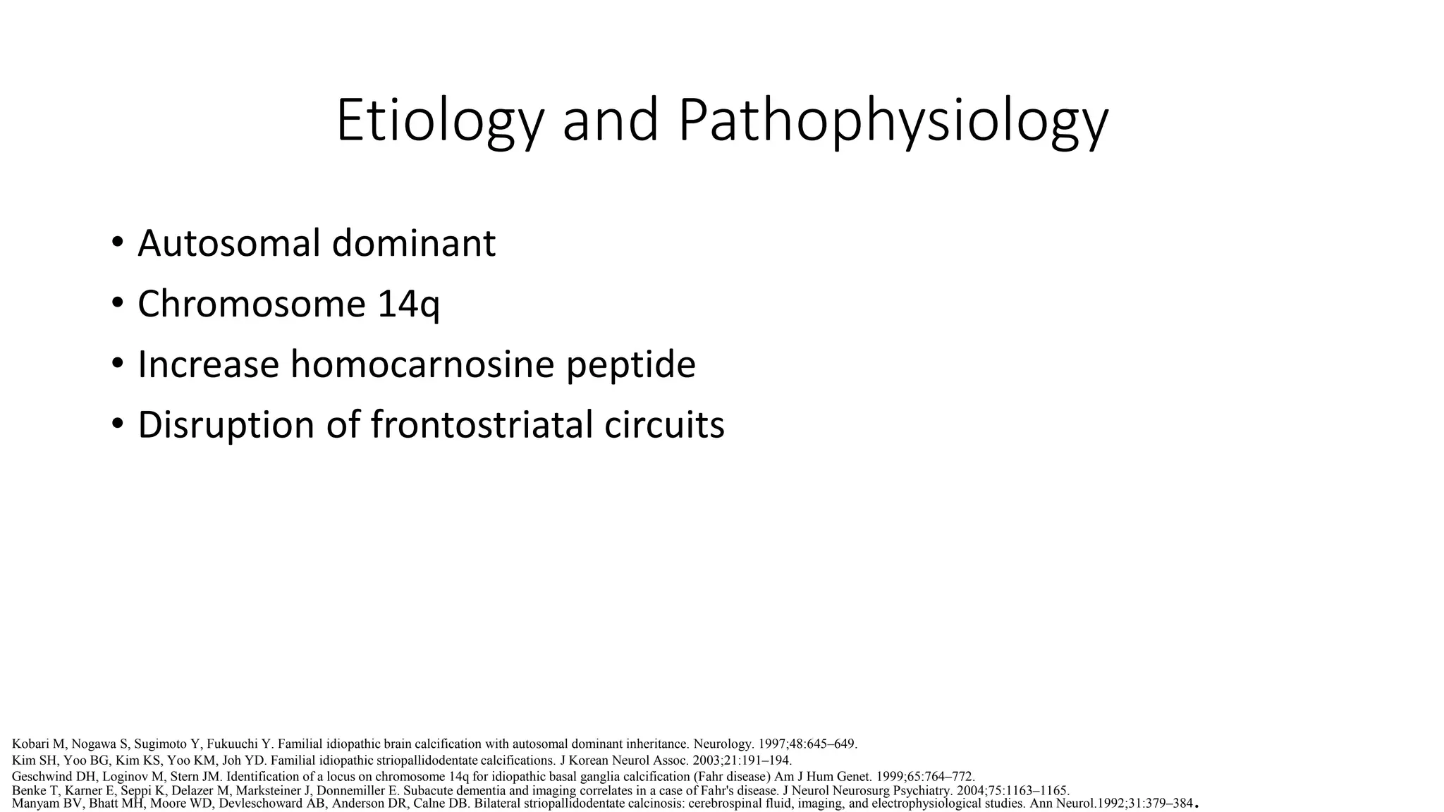 Fahr's Disease | PPTX