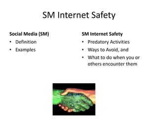 Social Networking and Internet Safety | PPT