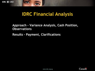 F & A Idrc Willy Reyes | PPT