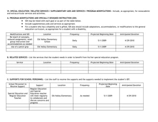 Mock IEP | DOC