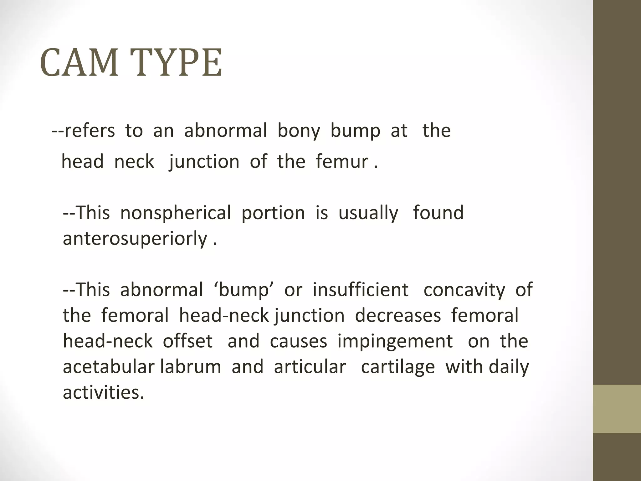 Femoro-acetabular impingement syndrome | PPT