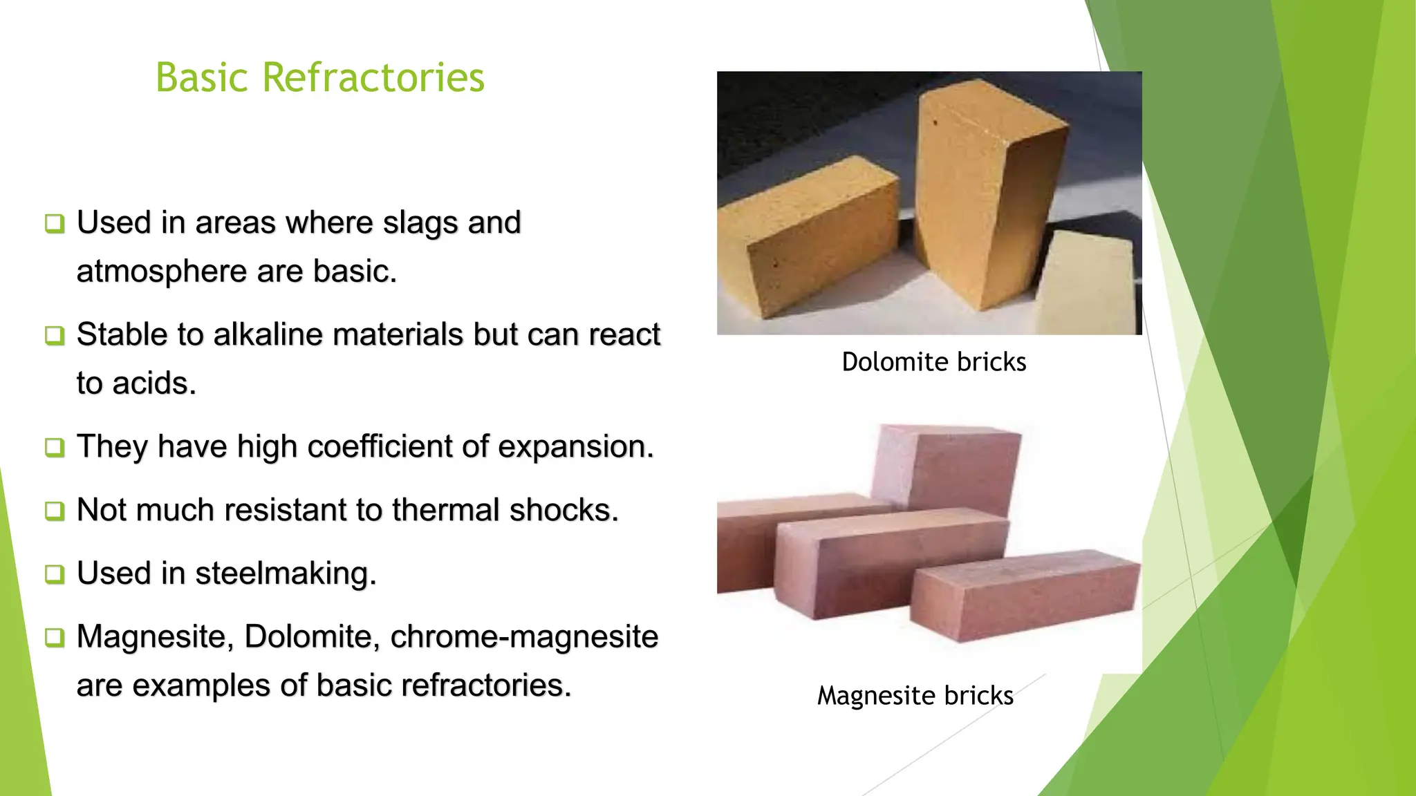 Presentation on refractory materials used in engineering | PDF