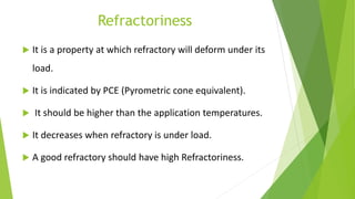 Presentation on refractory materials used in engineering | PDF