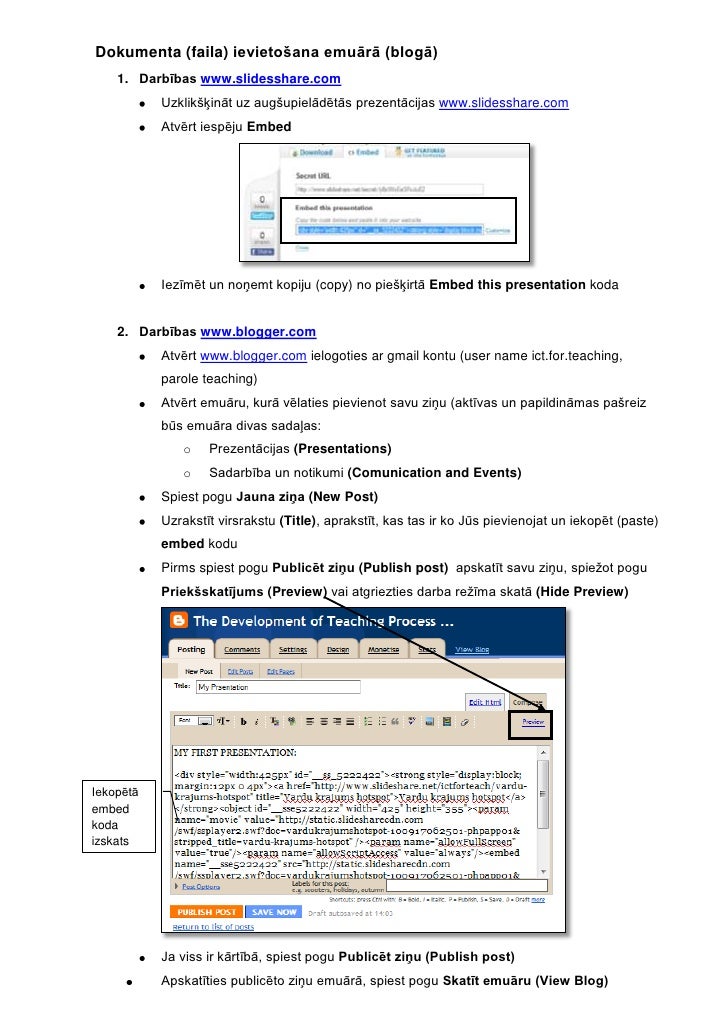 Faila ievietosana bloga