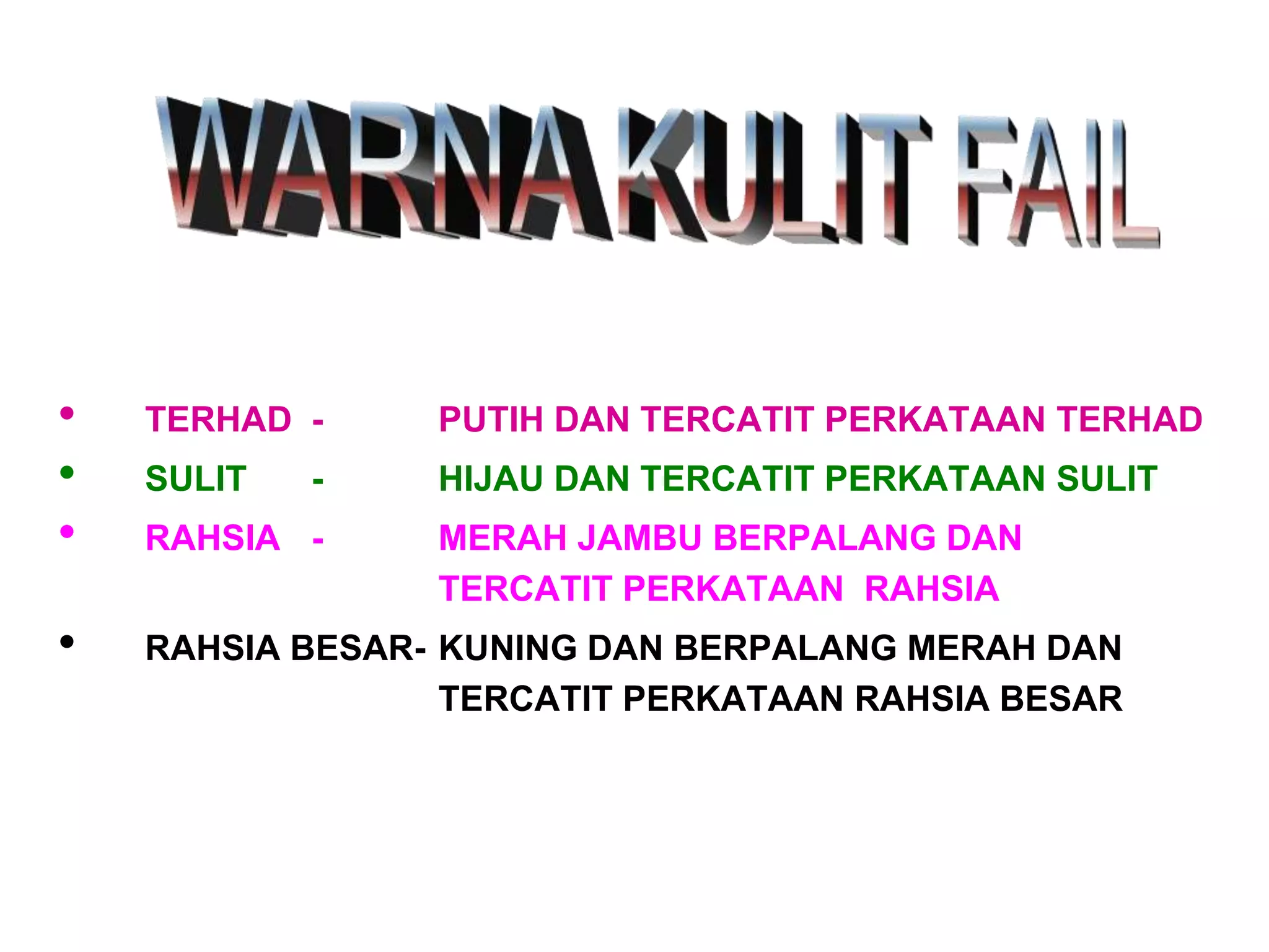 Fail dan rekod 1 | PPT