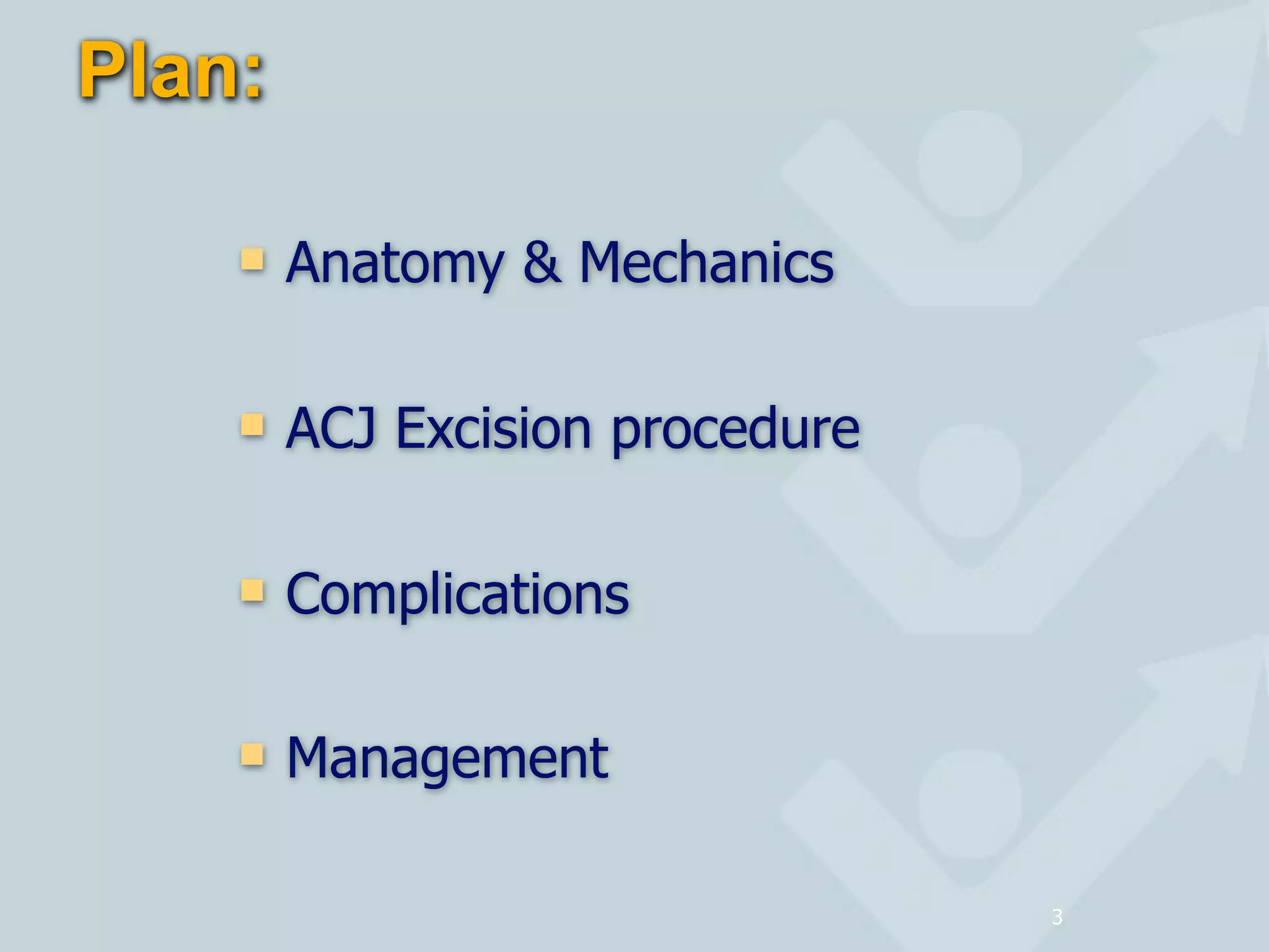 Failed acj excision | KEY