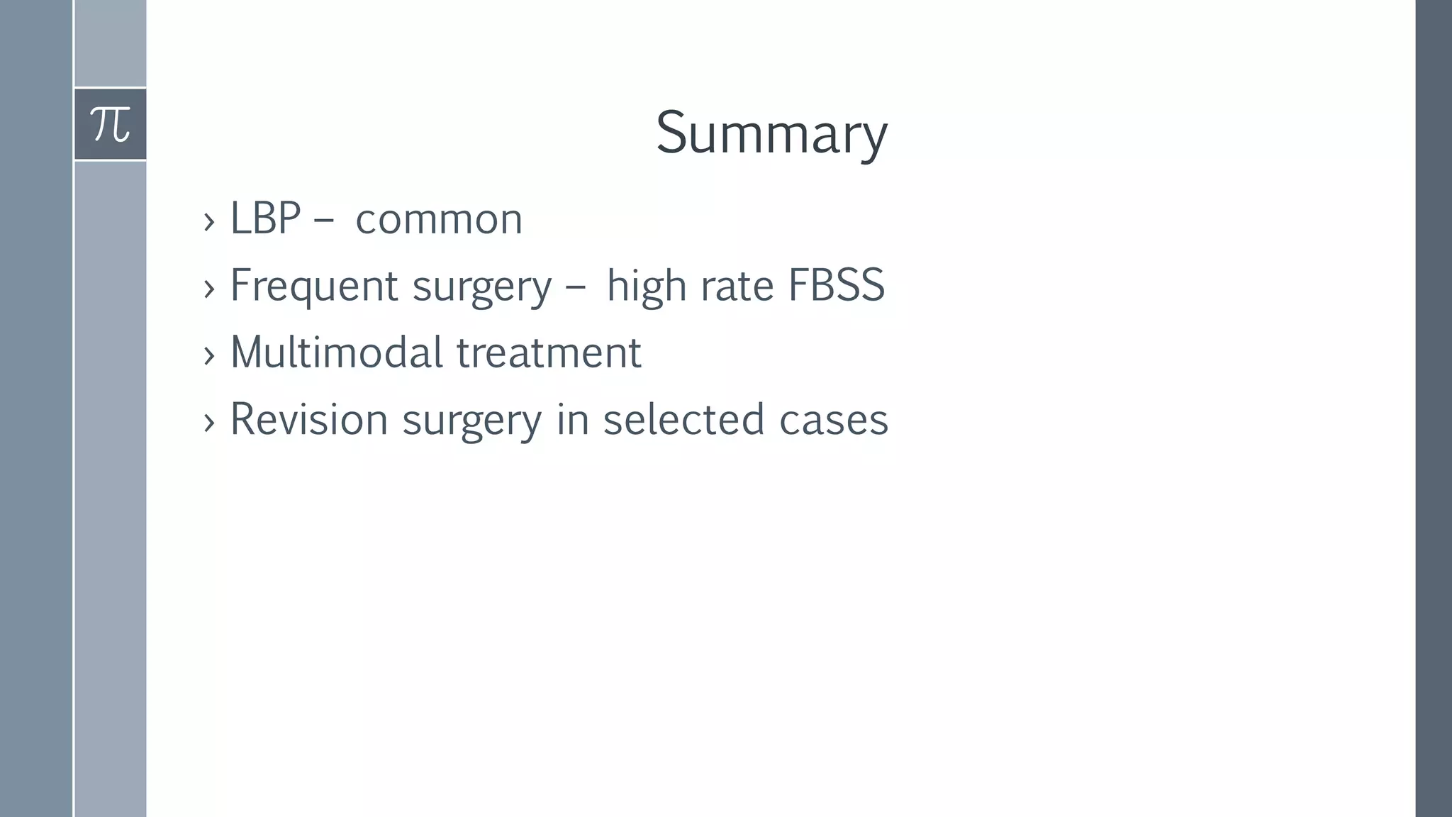 Failed Back Surgery Syndrome | PPTX