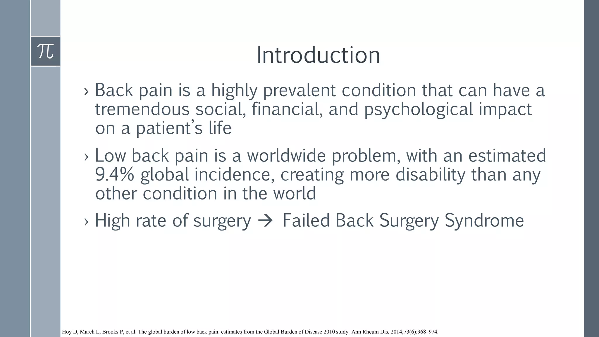 Failed Back Surgery Syndrome | PPTX