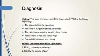 Failed Back Surgery Syndrome (FBSS).pptx | Physical Therapy | Wellness