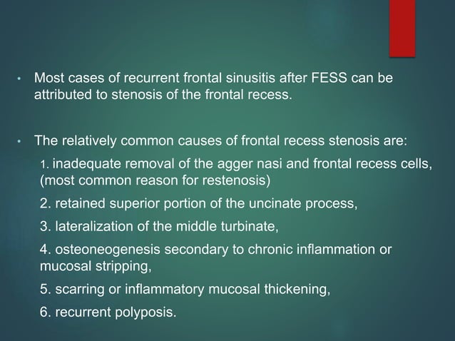 Failed fess spectrum of ct findings in the frontal recess | PPT