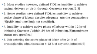 FAILED INDUCTION- causes and implicationspptx | PPTX