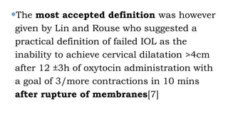 FAILED INDUCTION- causes and implicationspptx | PPTX