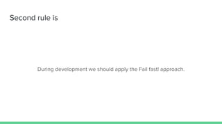 Fail fast! approach | PDF