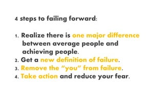 Fail Forward, How to Turn Mistakes into Steps to Success | PDF