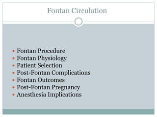 Failing Fontans - by Nihar Mehta | PPTX