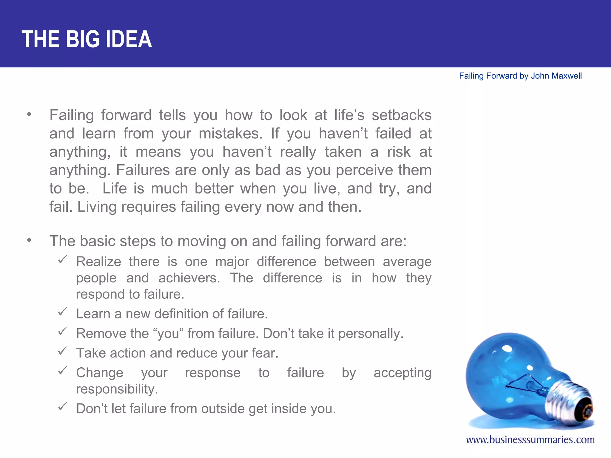 Failing forward | PPS