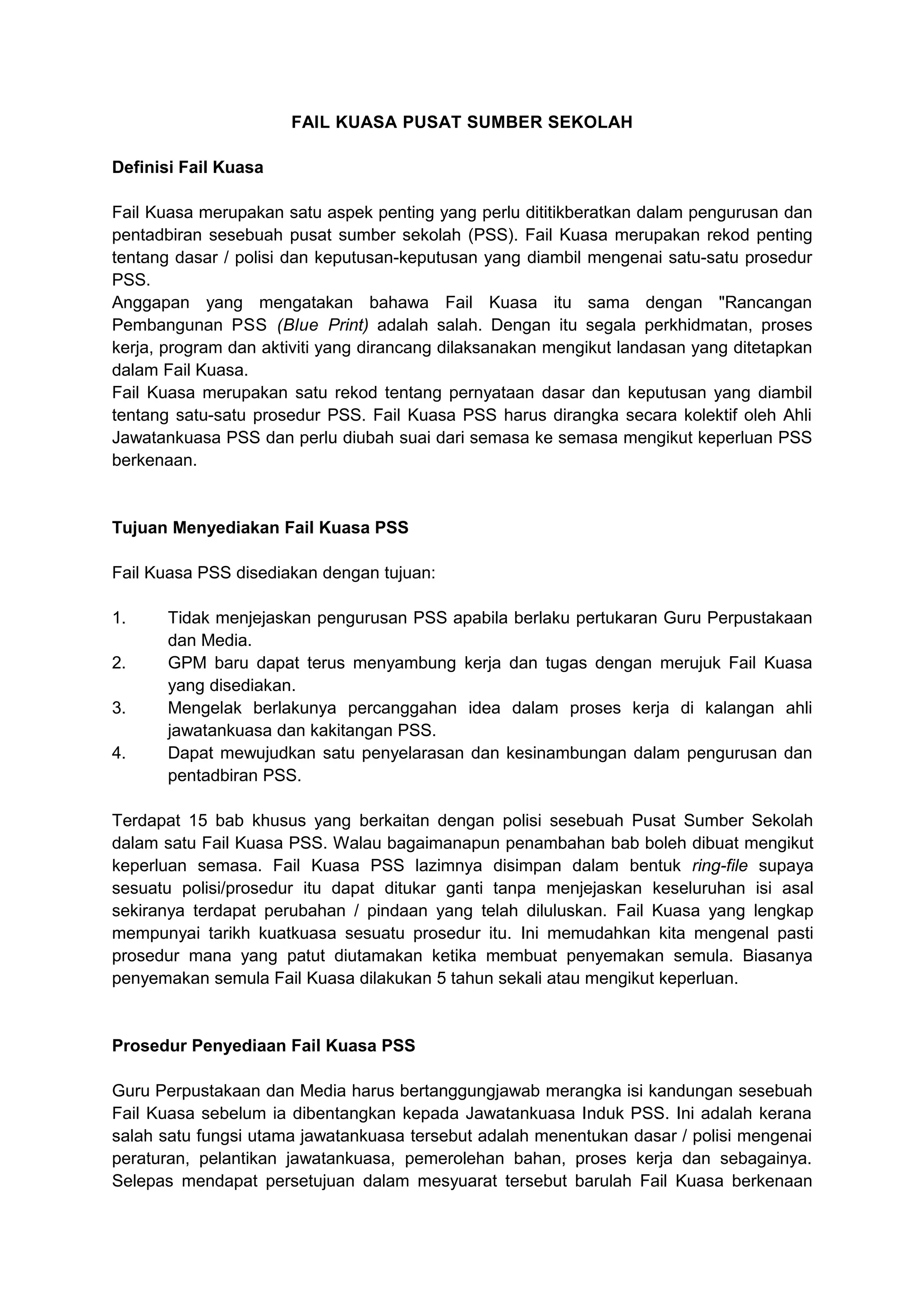 Fail kuasa bab 1 pengenalan fail kuasa | DOC