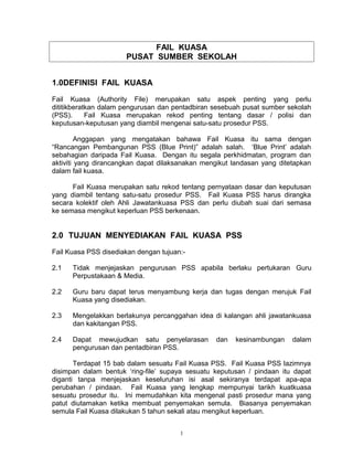 Fail kuasa pss | PDF