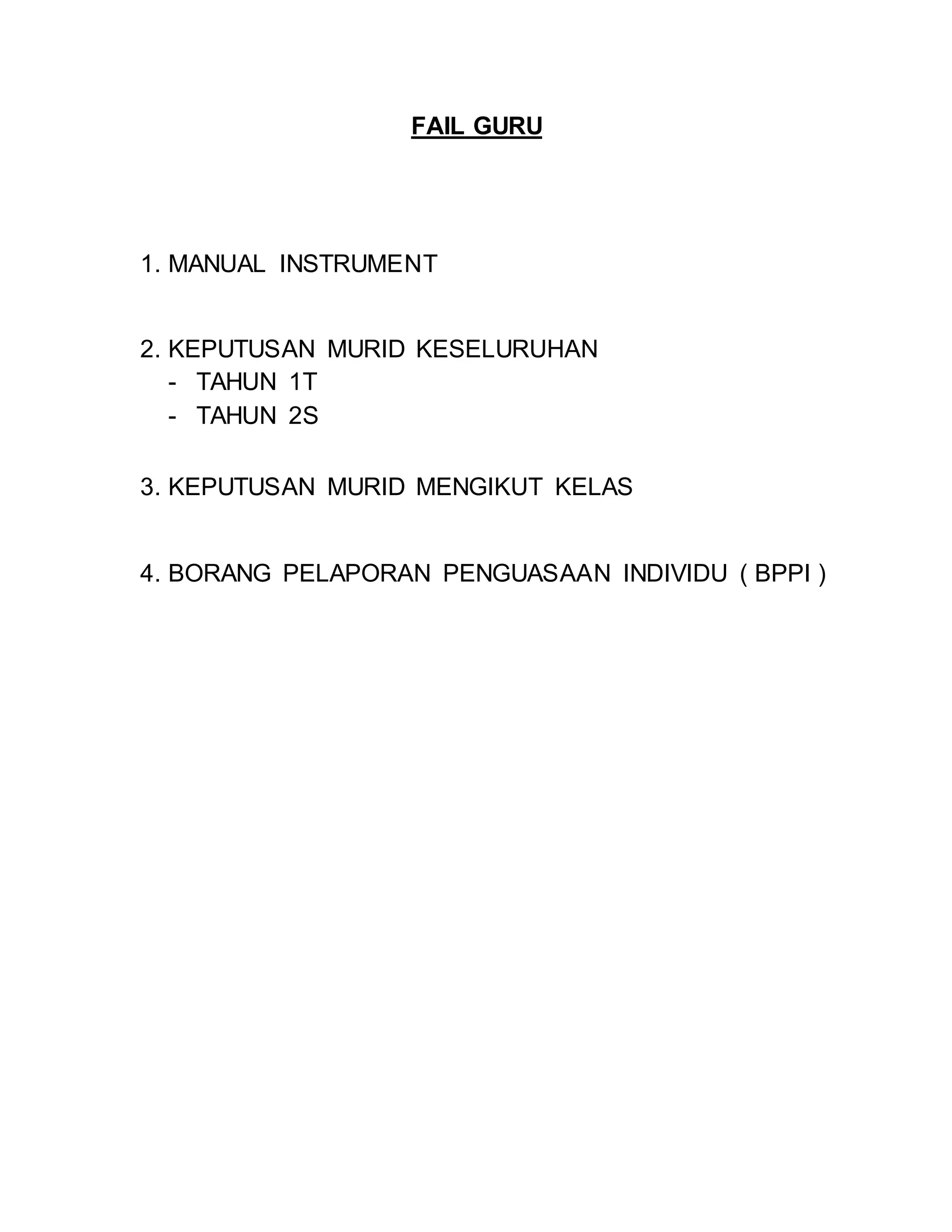 Fail linus isi kandungan | DOCX