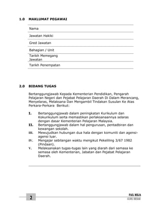 Fail meja guru besar | DOC