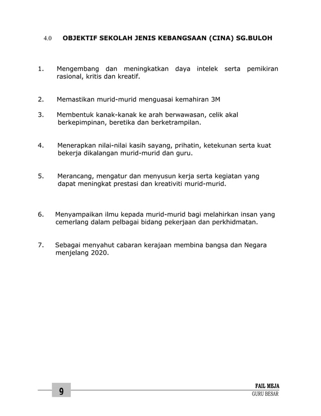 Fail meja guru besar | DOC