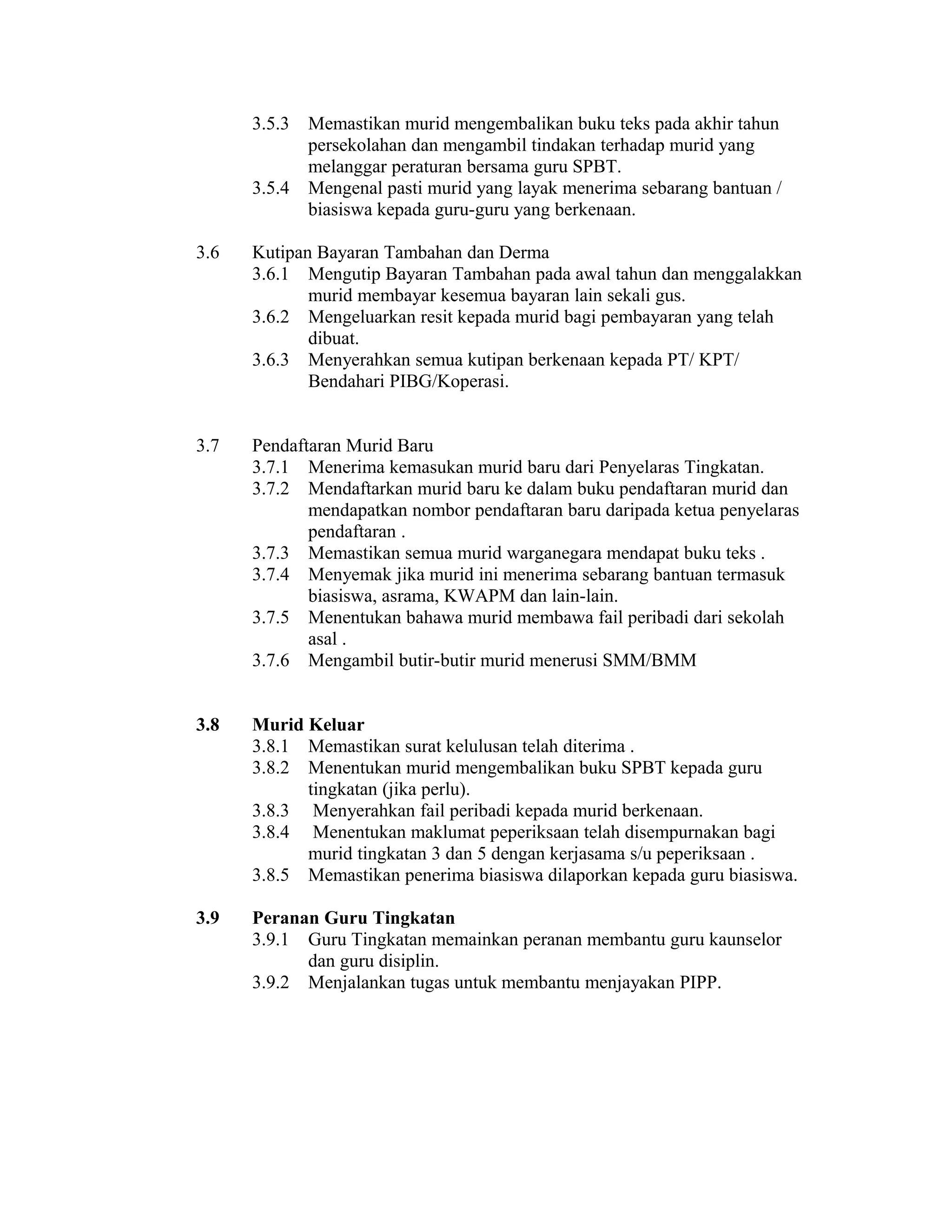 Fail meja pengurusan kelas | DOC