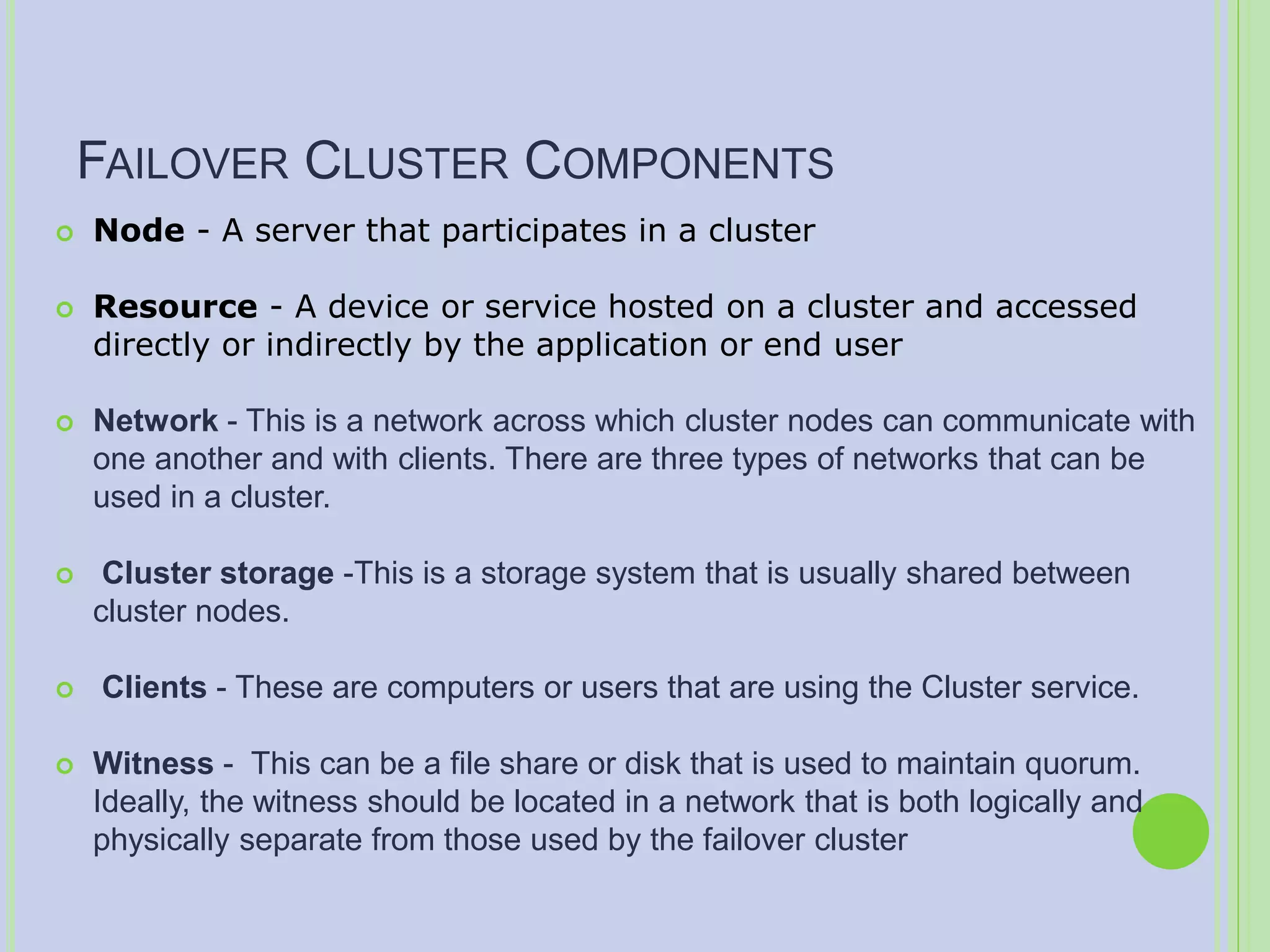 Failover cluster | PPTX
